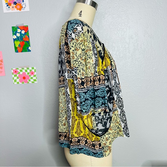 Anthropologie | Tops | Anthropologie Weston Deka Mixed Print Boho ...